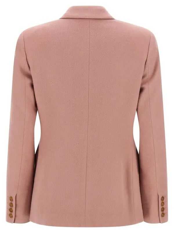 BLAZÉ MILANO Charmer Double-breasted Slim Fit Blazer - Pink