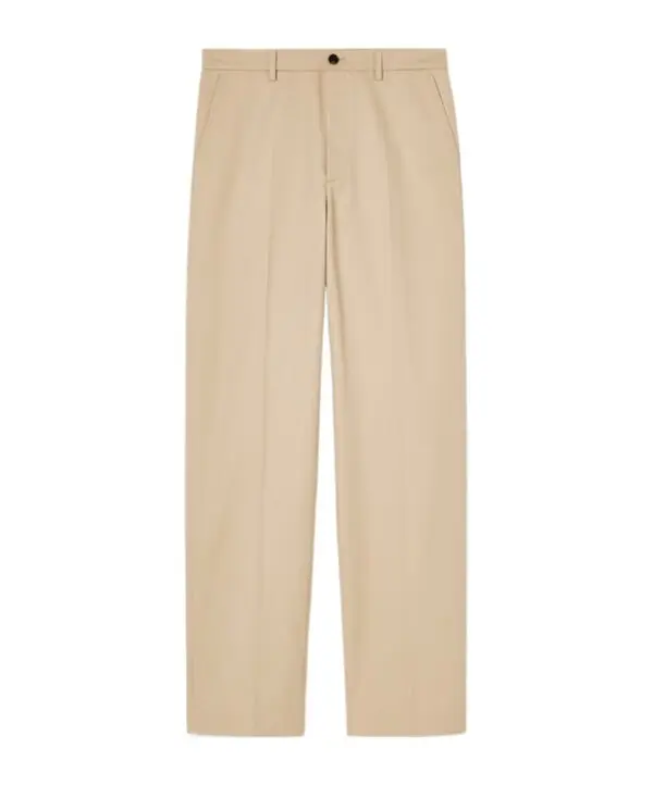 Gucci Embroidered Cotton Twill Trousers - Sand-colored