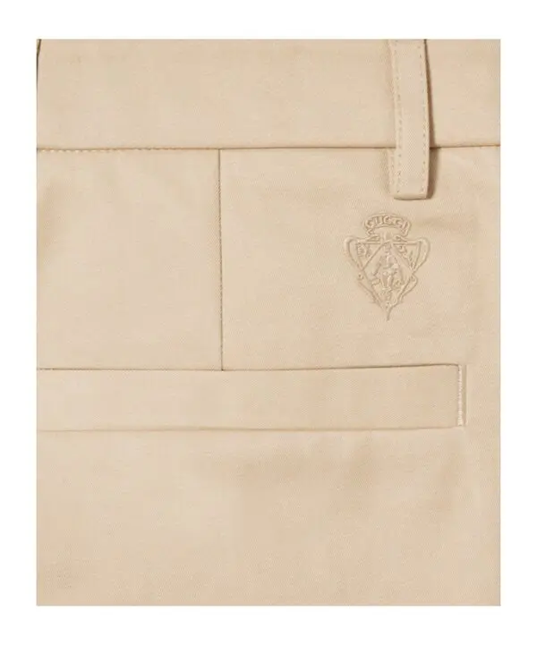 Gucci Embroidered Cotton Twill Trousers - Sand-colored