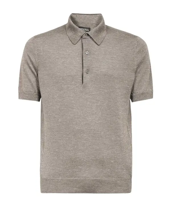 Zegna Short-sleeved Polo Shirt - Gray