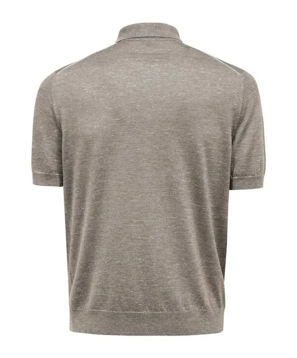 Zegna Short-sleeved Polo Shirt - Gray