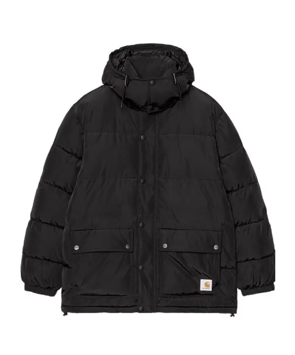 Carhartt Work In Progress Brent Hooded Down Jacket - Black
