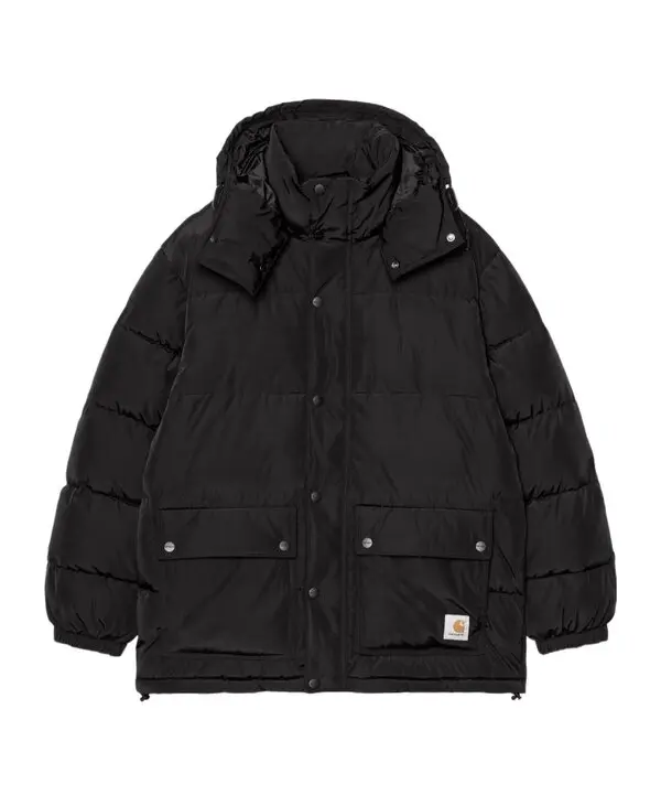 Carhartt Work In Progress Brent Hooded Down Jacket - Black