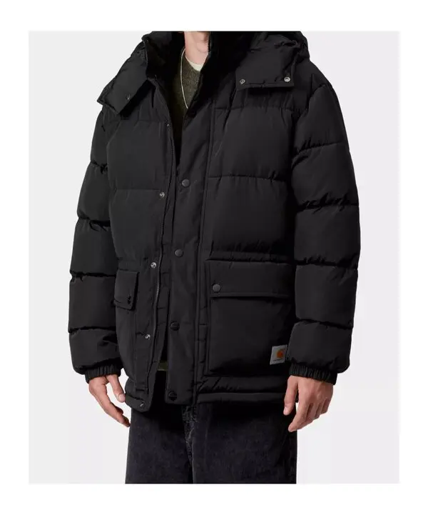 Carhartt Work In Progress Brent Hooded Down Jacket - Black