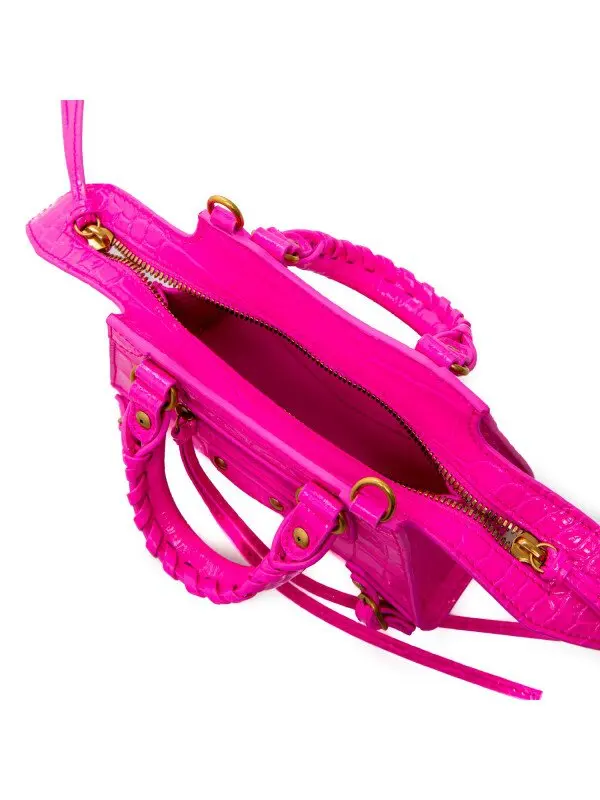 Balenciaga Crocodile Effect Handbag