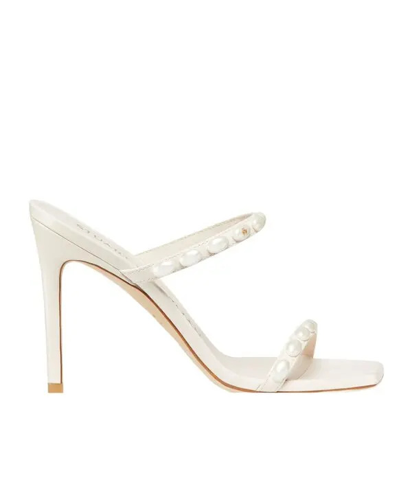 STUART WEITZMAN Aleena Pearlita 115mm Sandals