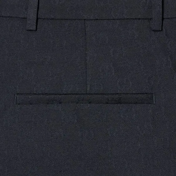Gucci Gg Wool Trousers - Dark Blue