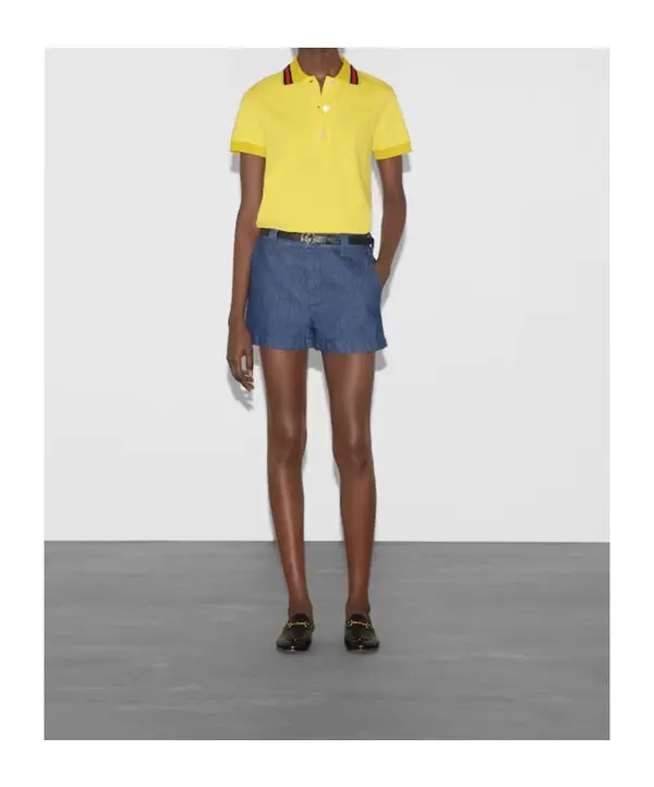 Gucci Embroidered Polo Shirt