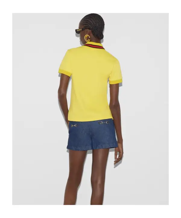 Gucci Embroidered Polo Shirt