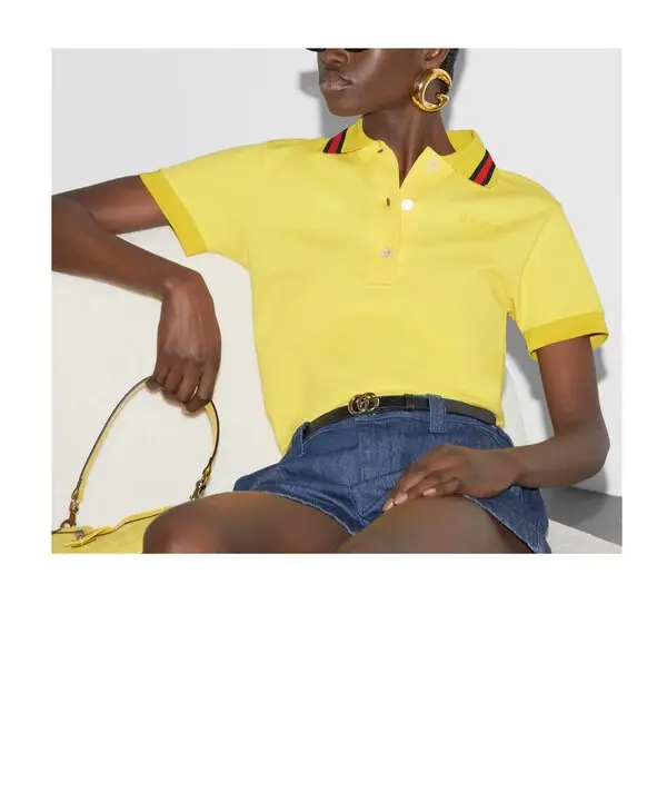 Gucci Embroidered Polo Shirt