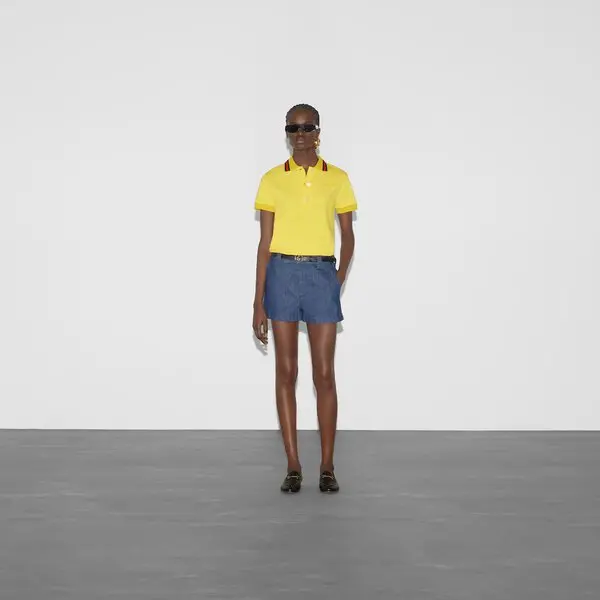 Gucci Embroidered Polo Shirt