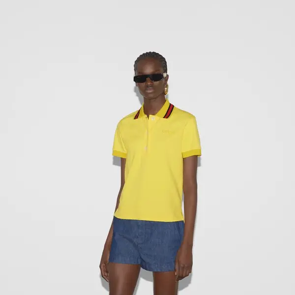 Gucci Embroidered Polo Shirt