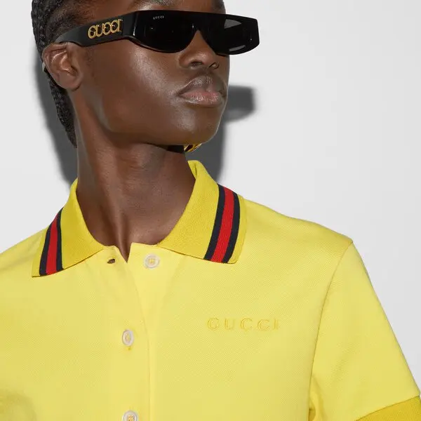 Gucci Embroidered Polo Shirt