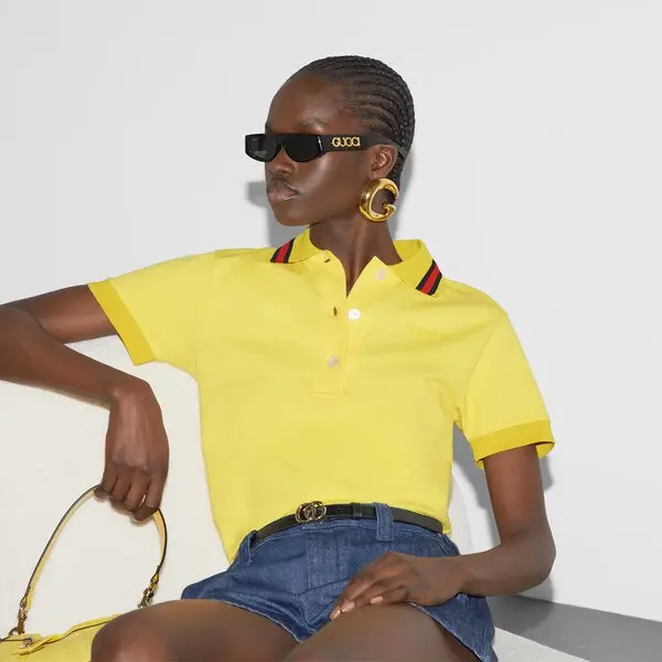 Gucci Embroidered Polo Shirt