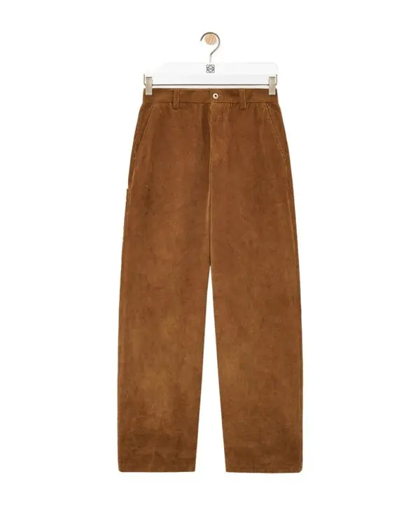 Loewe Wide-leg Corduroy Trousers - Brown