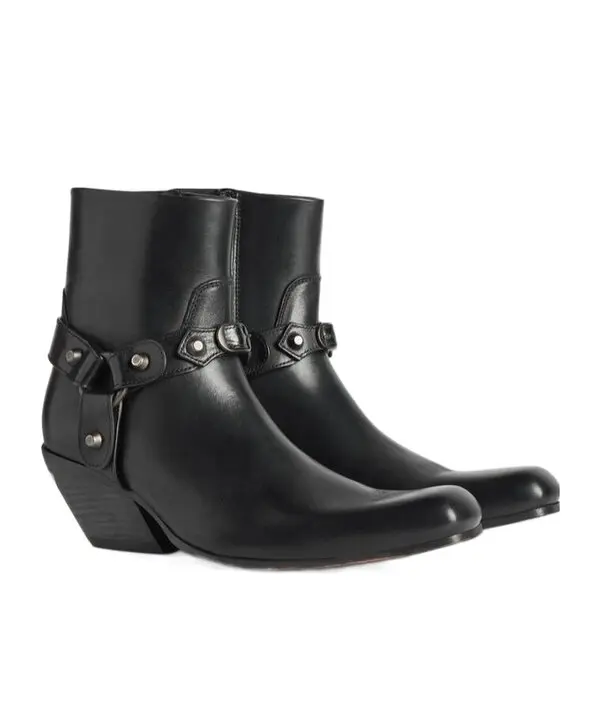 Balenciaga Memphis Harness Ankle Boots