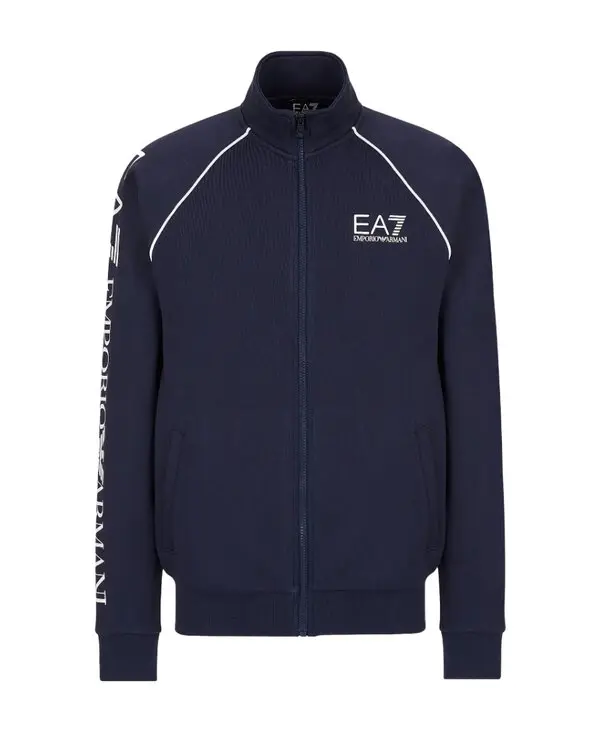 EA7 Zip-up Casual Jacket With Logo Detail