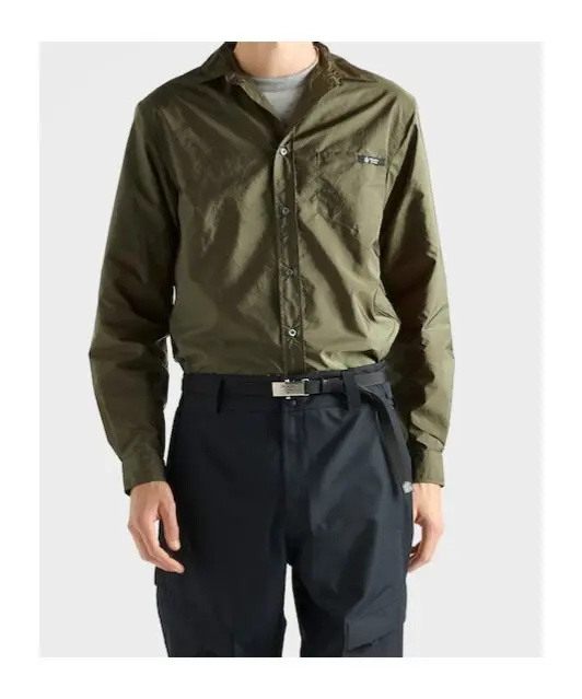 Prada Long-sleeved Button-up Shirt - Olive Green