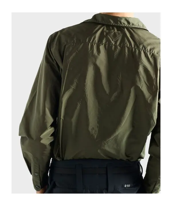 Prada Long-sleeved Button-up Shirt - Olive Green
