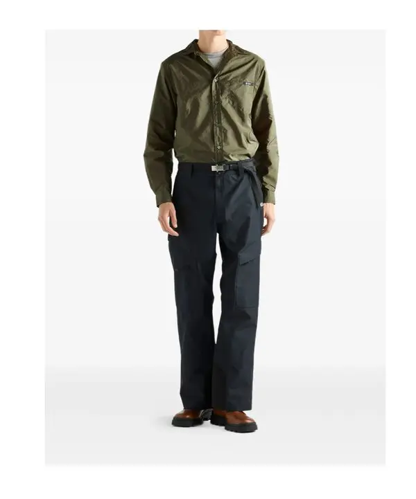 Prada Long-sleeved Button-up Shirt - Olive Green