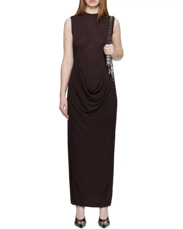 JEAN PAUL GAULTIER Sleeveless Draped Maxi Dress