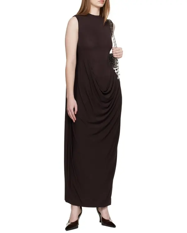 JEAN PAUL GAULTIER Sleeveless Draped Maxi Dress