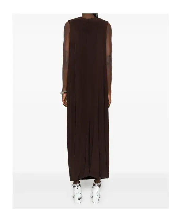 JEAN PAUL GAULTIER Sleeveless Draped Maxi Dress
