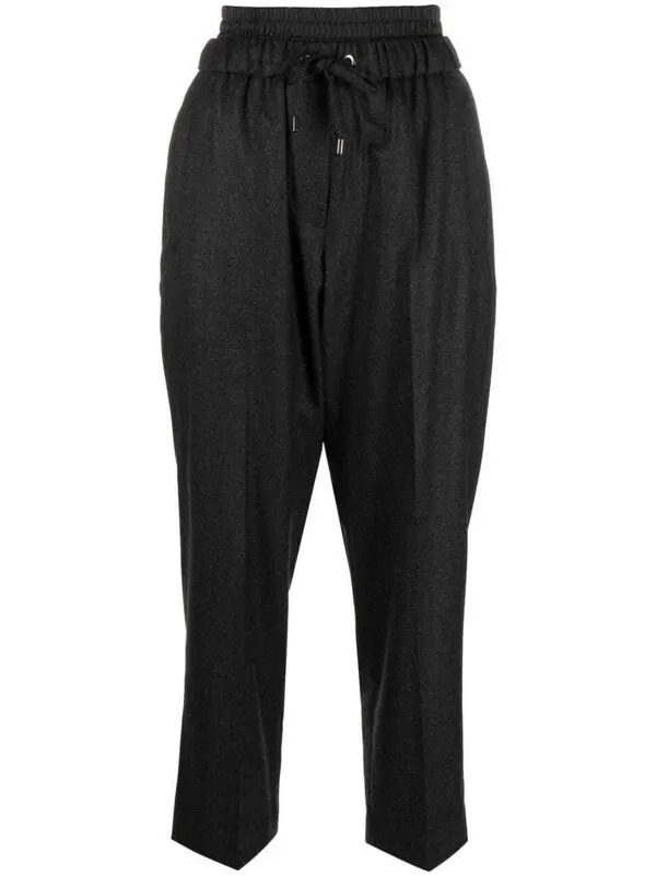 Brunello Cucinelli High-waisted Drawstring Trousers