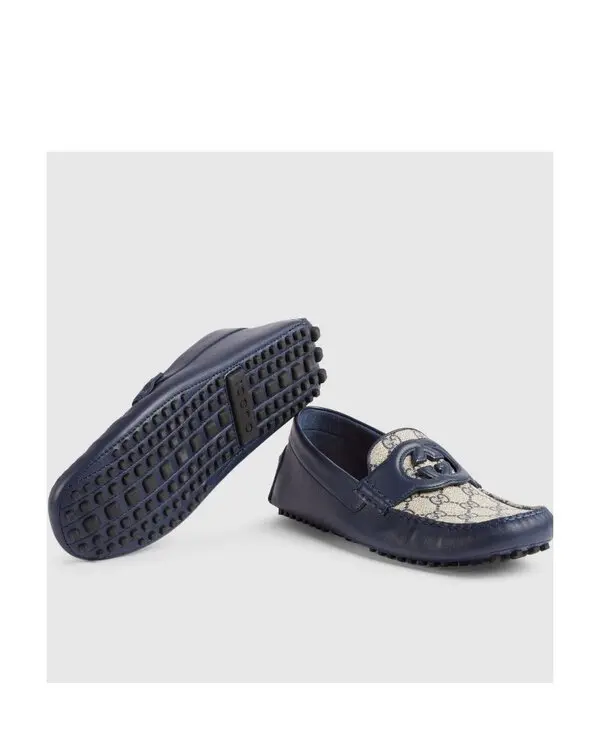 Gucci Interlocking G Driver Loafers - Black