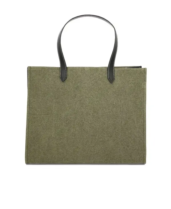 Balmain B-army 42 Canvas Tote Bag - Green