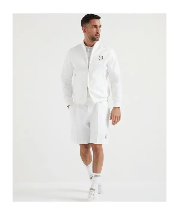 Brunello Cucinelli Tailored Shorts With Logo Appliqu