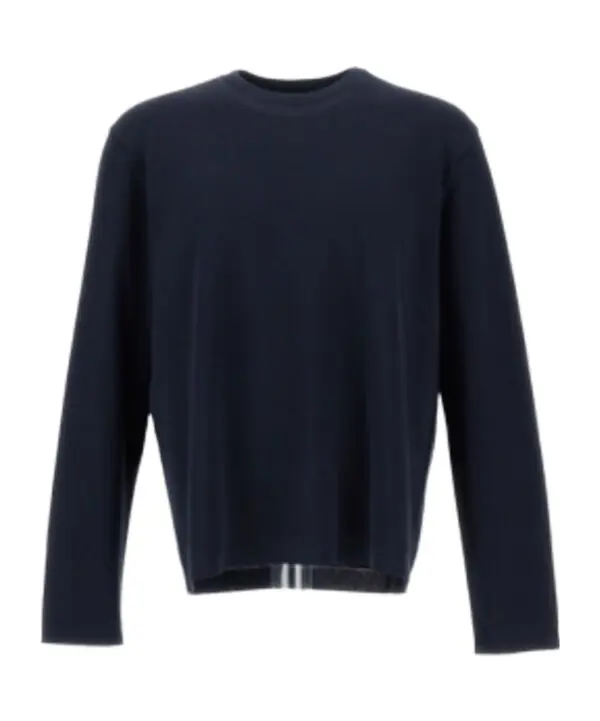 Herno Long-sleeved Crew Neck Sweatshirt - Black