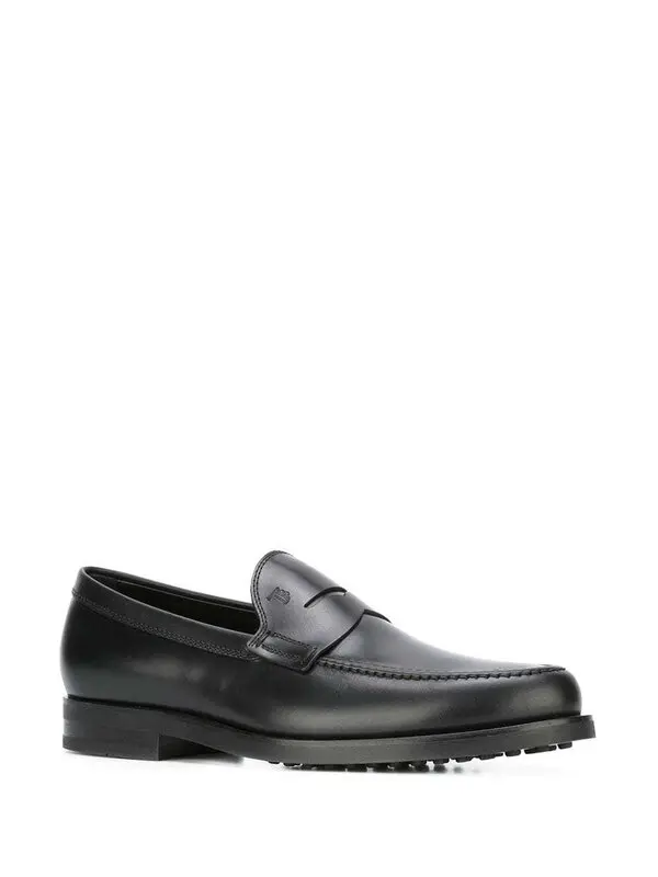 TOD'S Classic Penny Slip-on Loafers - Black