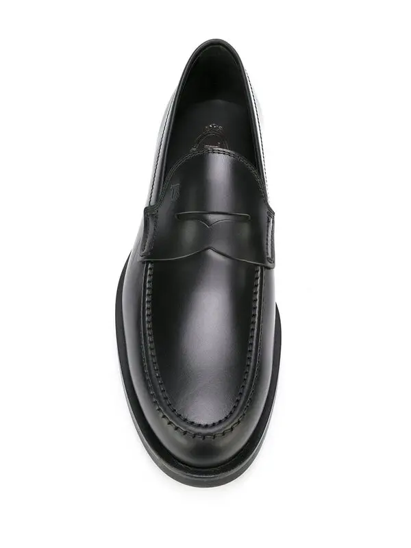 TOD'S Classic Penny Slip-on Loafers - Black