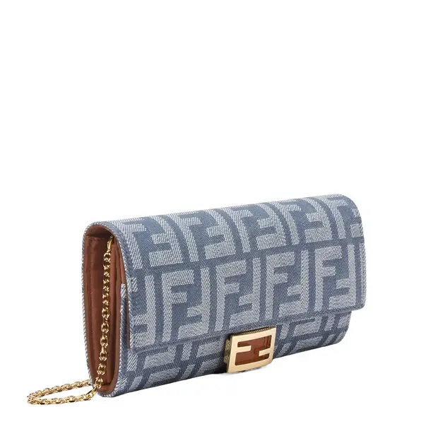 Fendi Chain Logo Wallet