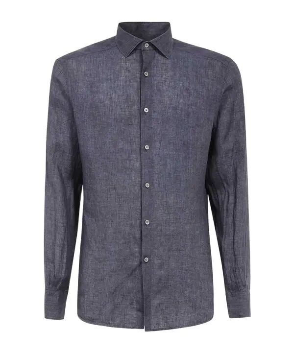 Zegna Long-sleeved Shirt - Gray