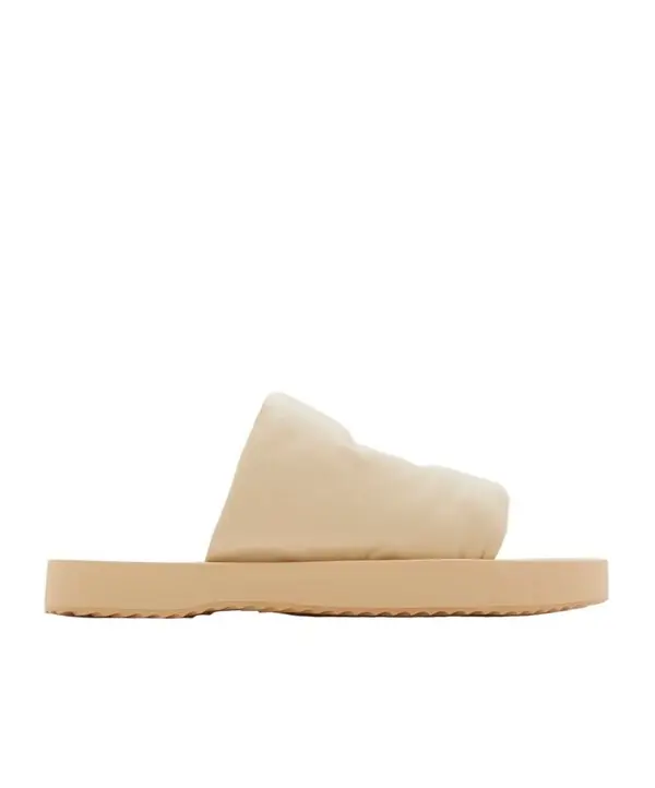 Burberry Equestrian Knight" Padded Slides - Nude