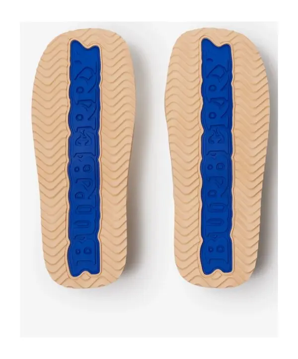 Burberry Equestrian Knight" Padded Slides