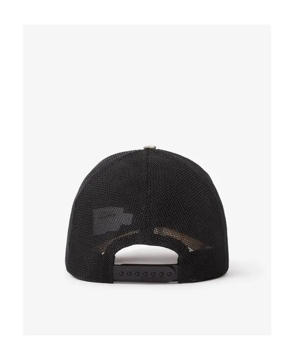 Burberry Checked Mesh Baseball Cap - Nude