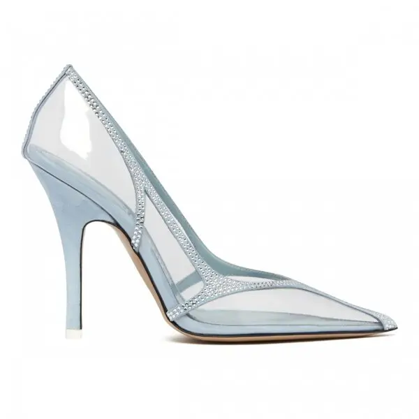 Attico The Venus Embellished Pointed Toe Pumps