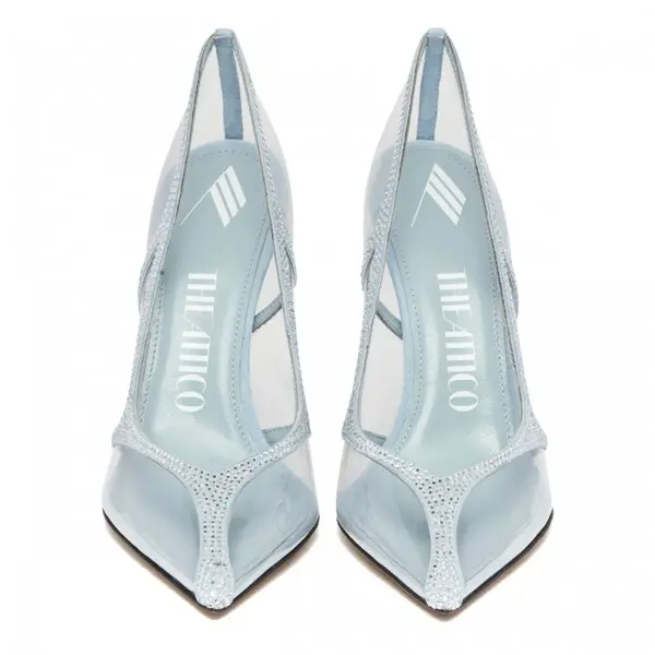 Attico The Venus Embellished Pointed Toe Pumps