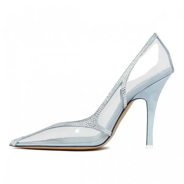 Attico The Venus Embellished Pointed Toe Pumps