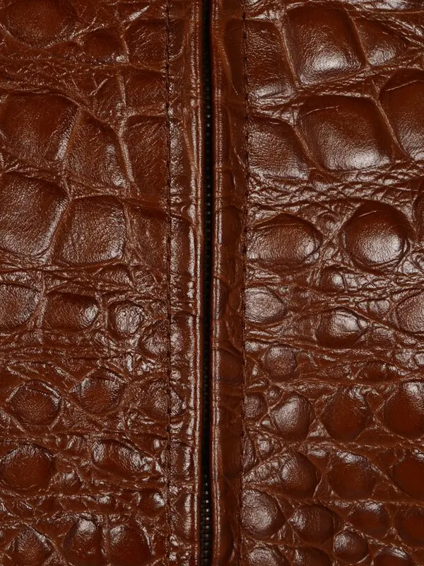 Saint Laurent Embossed Pencil Skirt