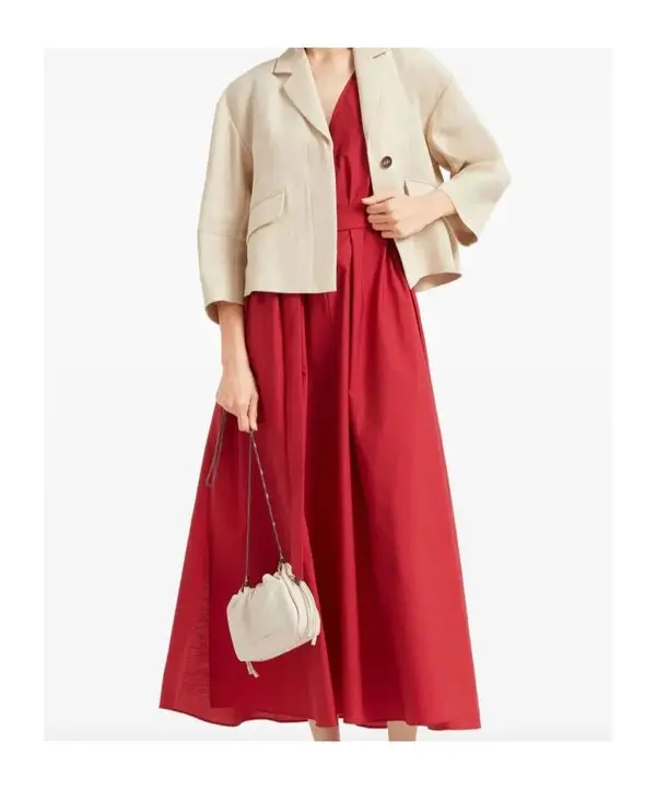 Brunello Cucinelli Belted Midi Dress