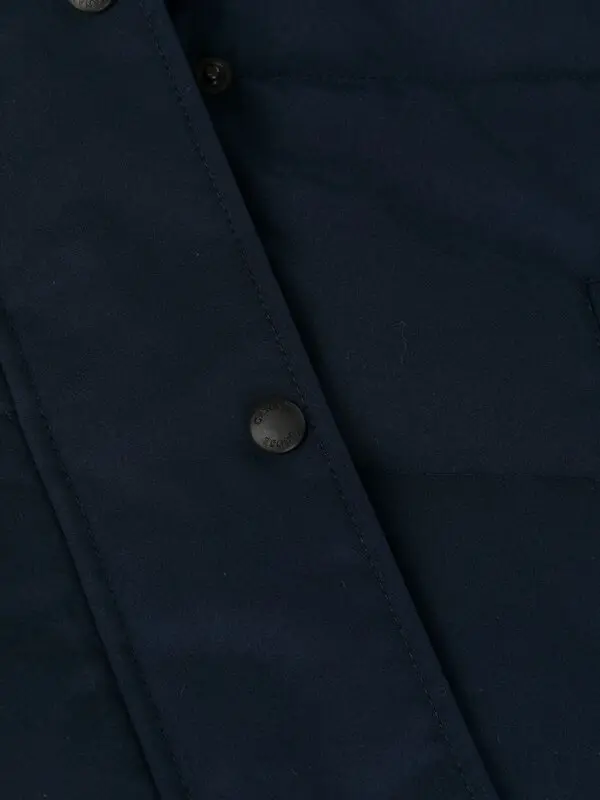 Canada Goose Shelburne Parka Coat With Logo Patch - Blue