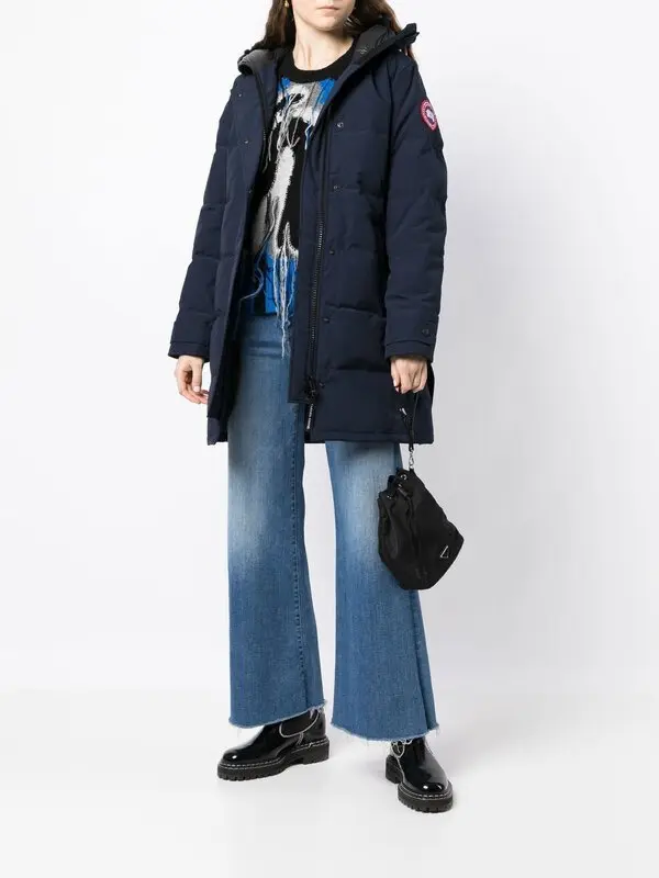 Canada Goose Shelburne Parka With Logo Patch - Blue