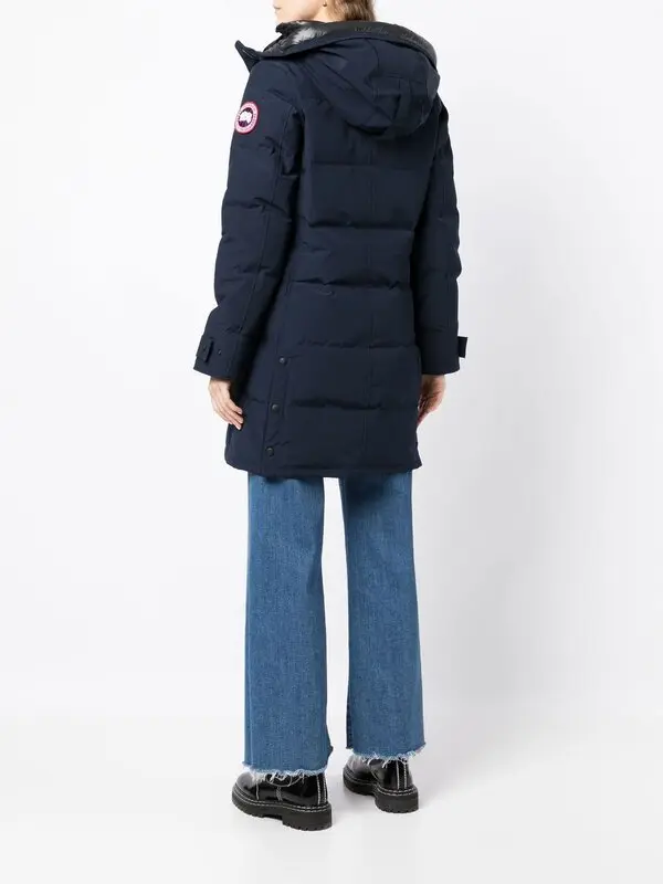 Canada Goose Shelburne Parka With Logo Patch - Blue