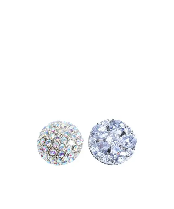 MAISON MARGIELA Embellished Round Earrings - Blue