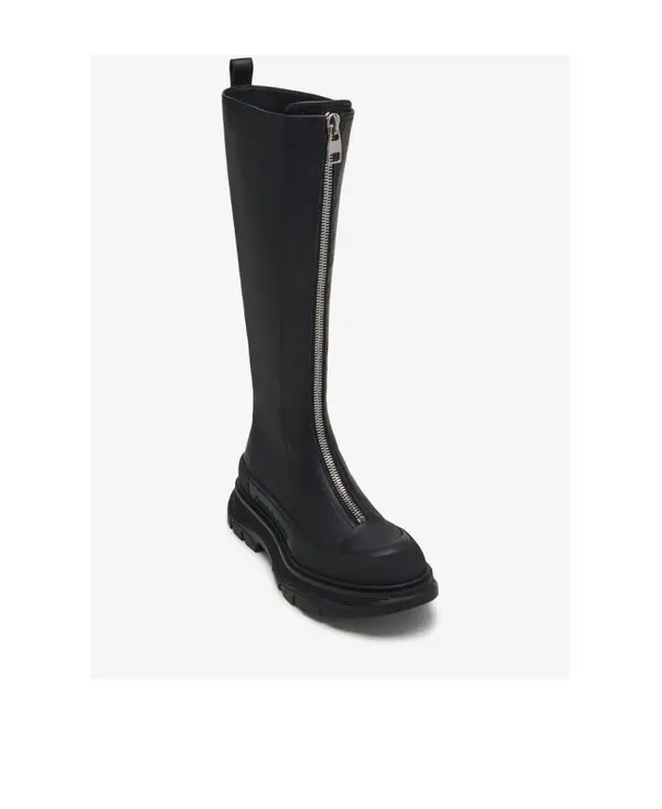 Alexander McQueen Tread Slick Front-zipped Boots