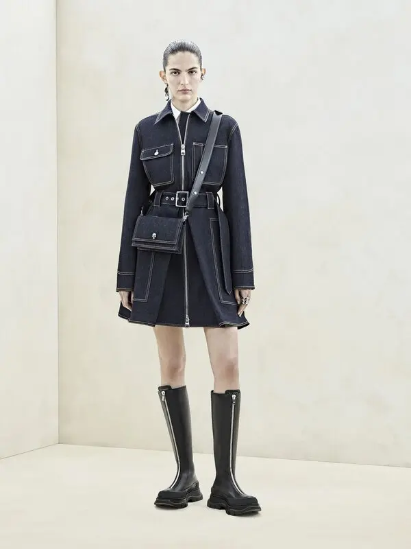 Alexander McQueen Tread Slick Front-zipped Boots